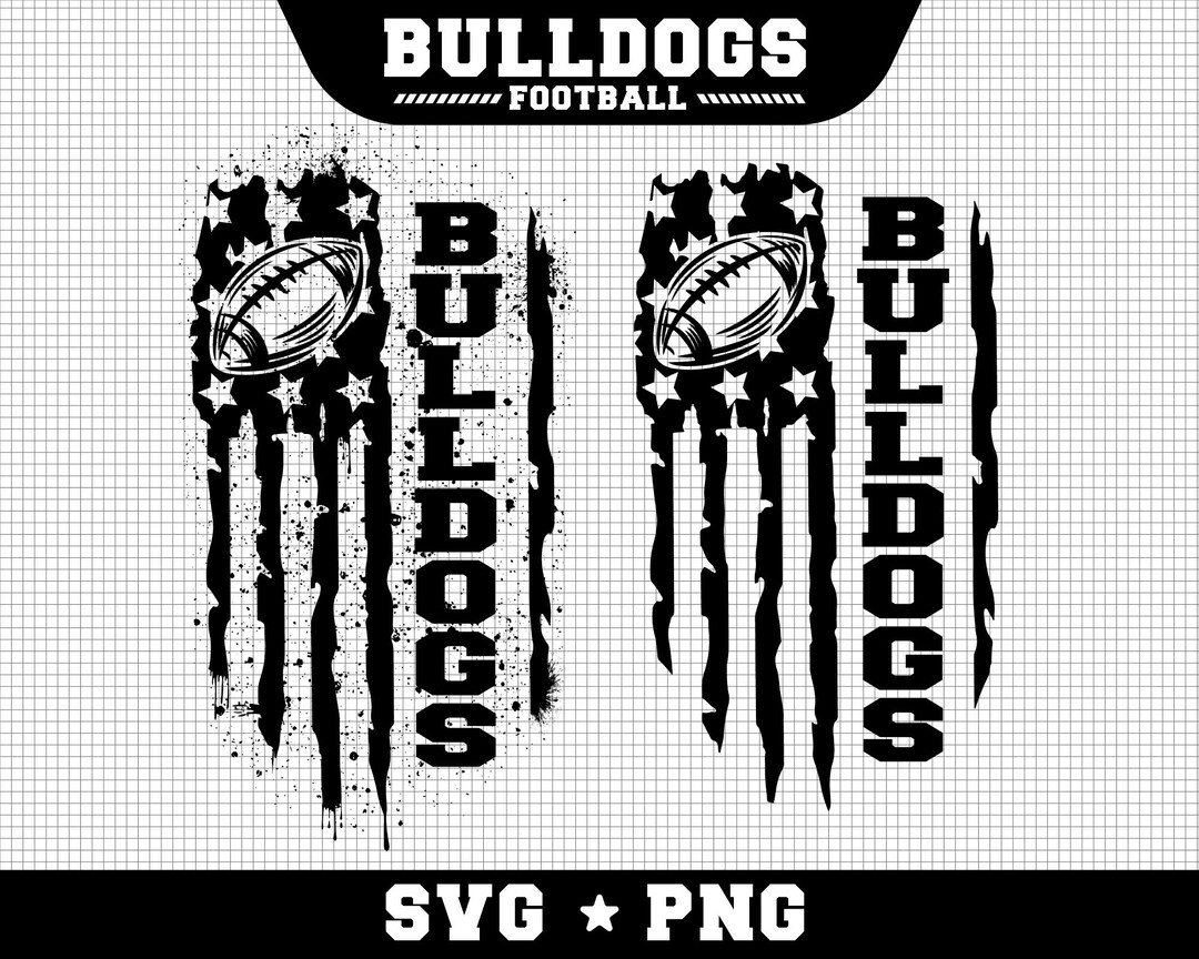 Bulldogs Football Svg, Bulldogs Mascot Svg, Game Day Svg, Football SVG ...