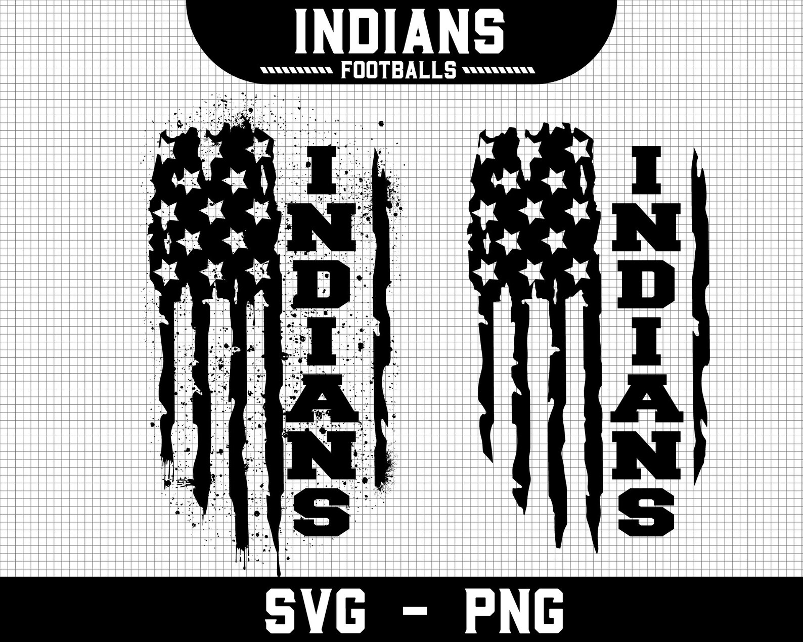 Indians Svg, Game Day Svg, Indians Football Svg, Football SVG, USA Flag ...