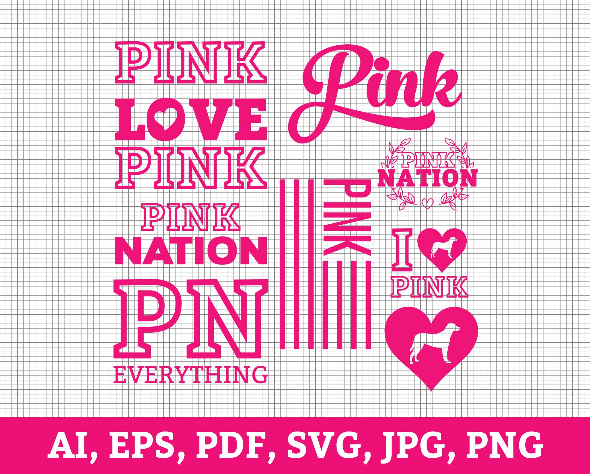 Vs Love Pink Logo
