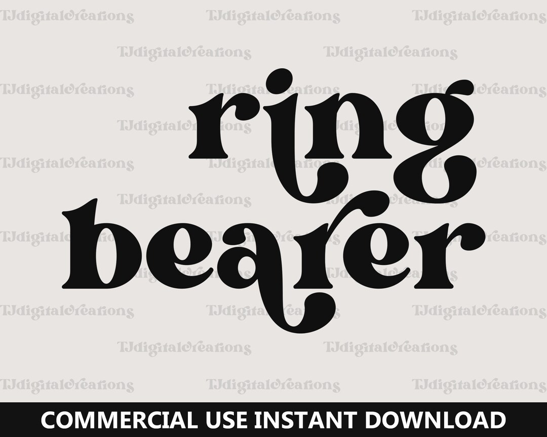 Ring Bearer Svg, Wedding Svg, Digital Downloads, Ring Security Svg ...