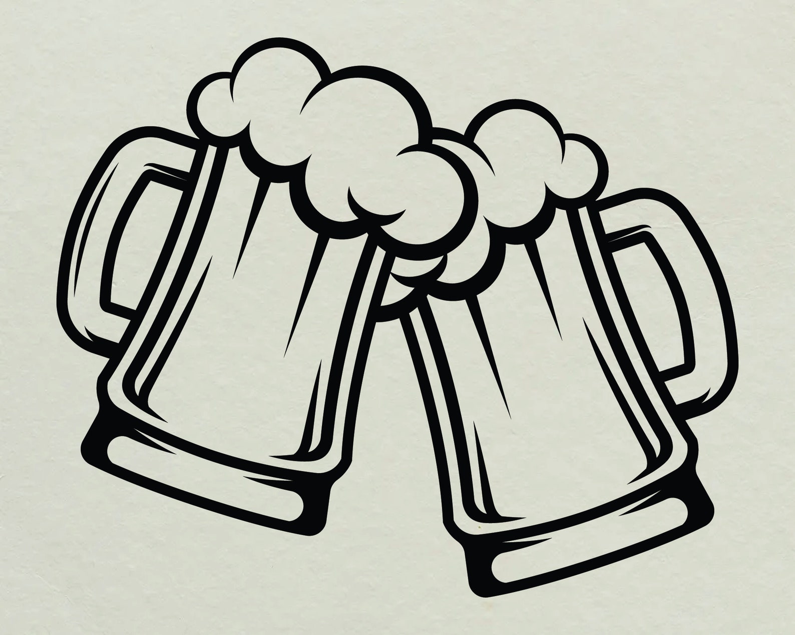 Beer Mugs Cheers Svg Digital Download Beer Svg Beer Mugs Etsy