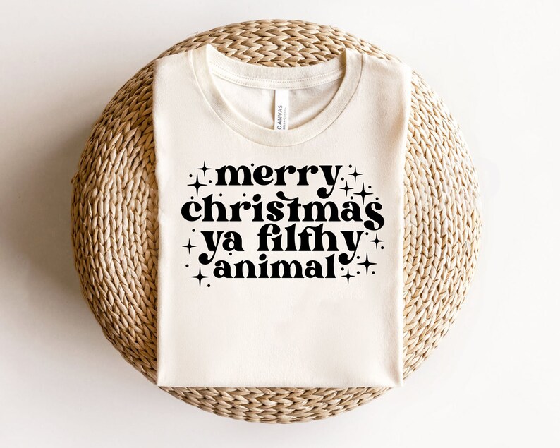 Merry Christmas Ya Filthy Animal Svg, Christmas Svg, Digital Downloads ...