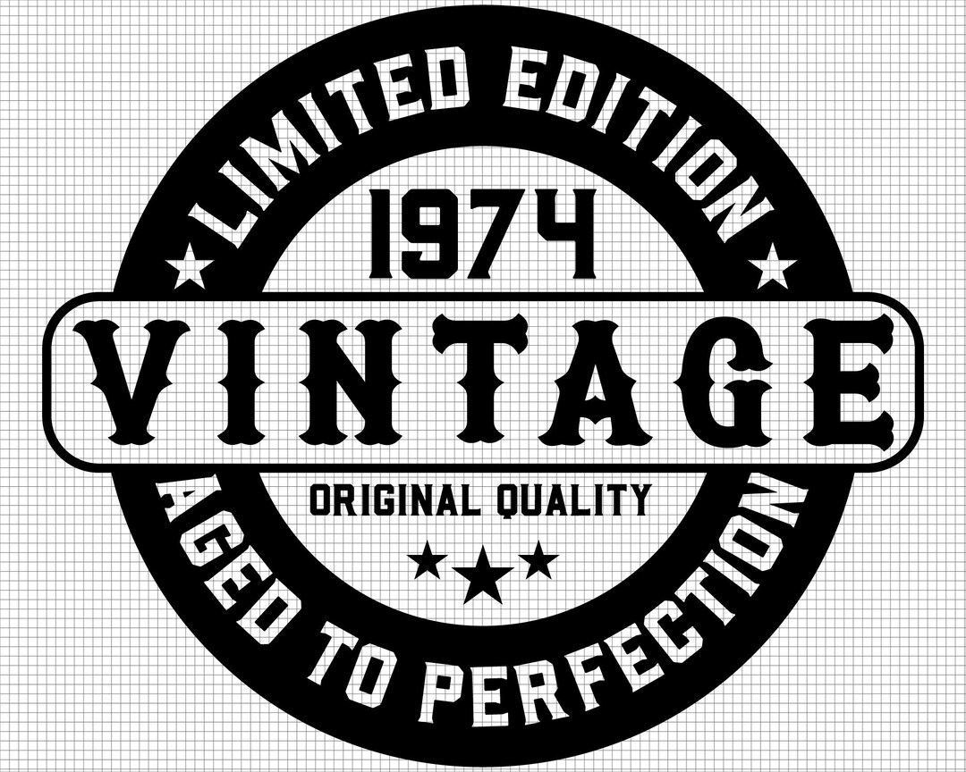 48th Birthday Svg, Aged to Perfection Svg, Digital Download, Vintage ...