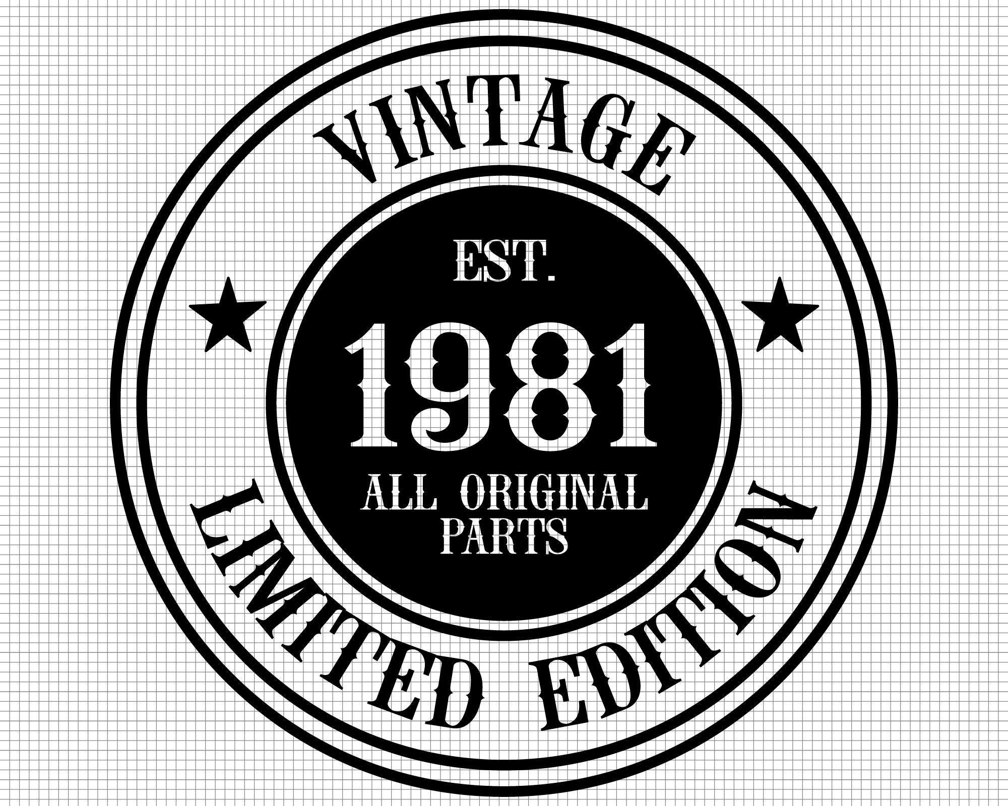 41st Birthday Svg Printable Cricut All Original Parts Svg - Etsy