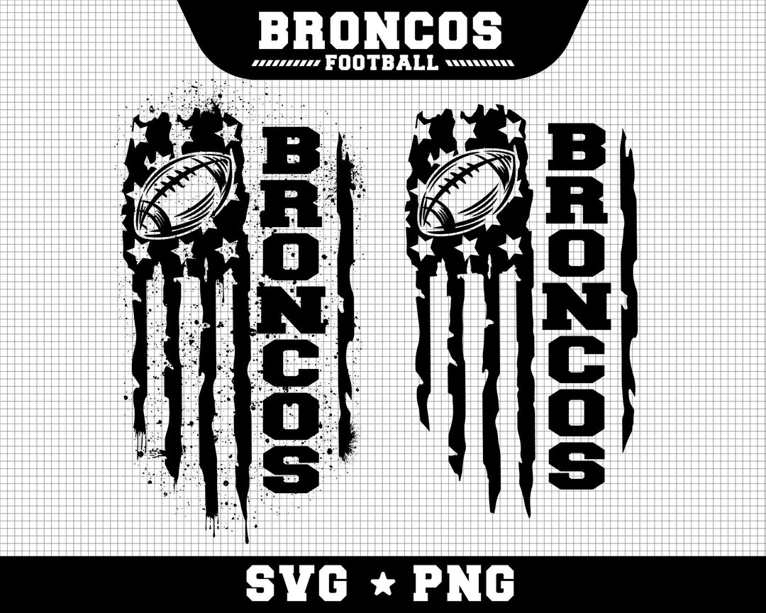 Broncos Football Svg, Broncos Svg, Game Day Svg, Football SVG, USA Flag ...