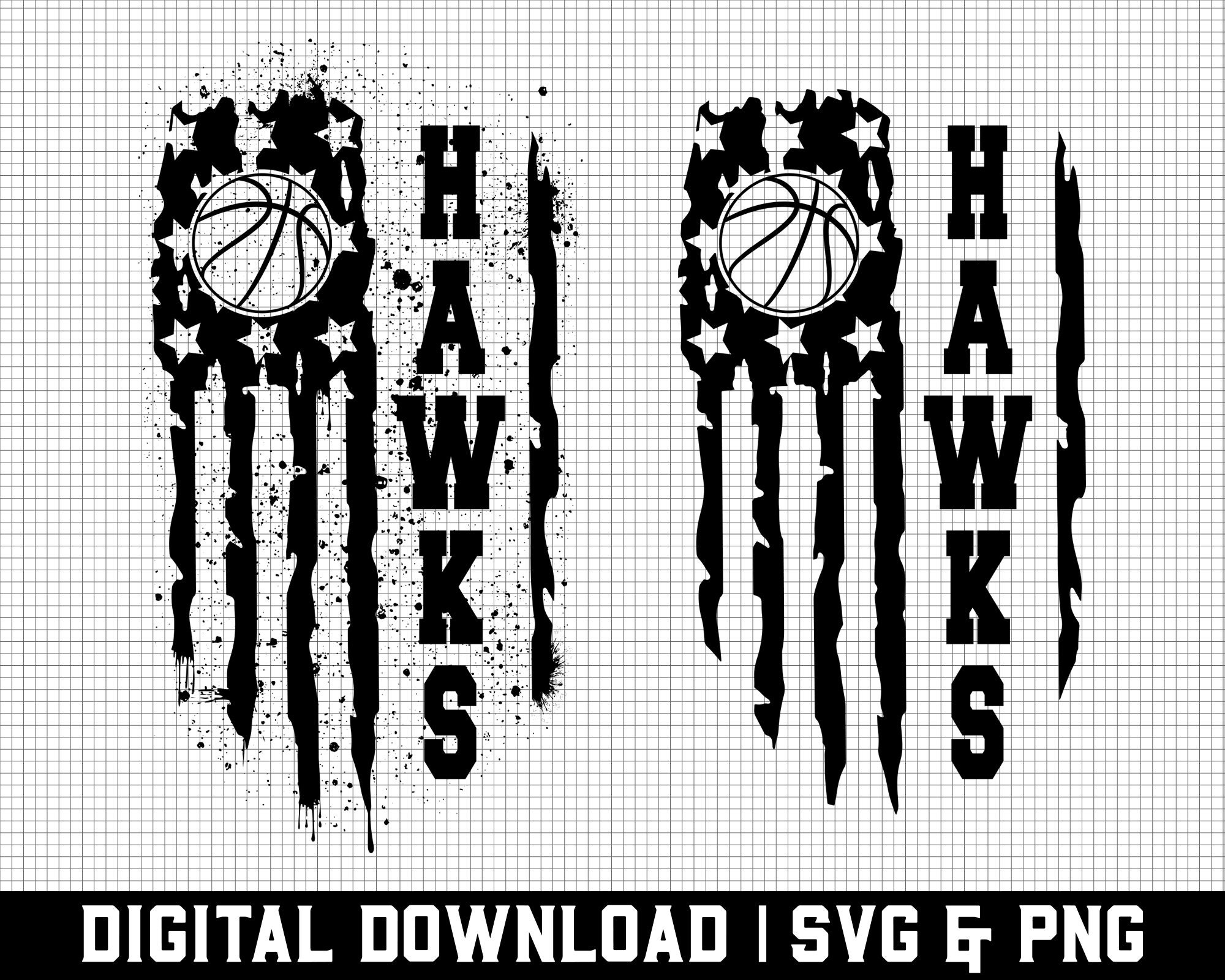Hawks Basketball Svg Hawks Svg Game Day Svg Team Spirit - Etsy