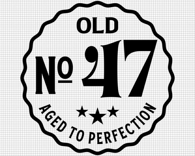 Old Number 47 Svg, Aged to Perfection Svg, Digital Download, 47th ...