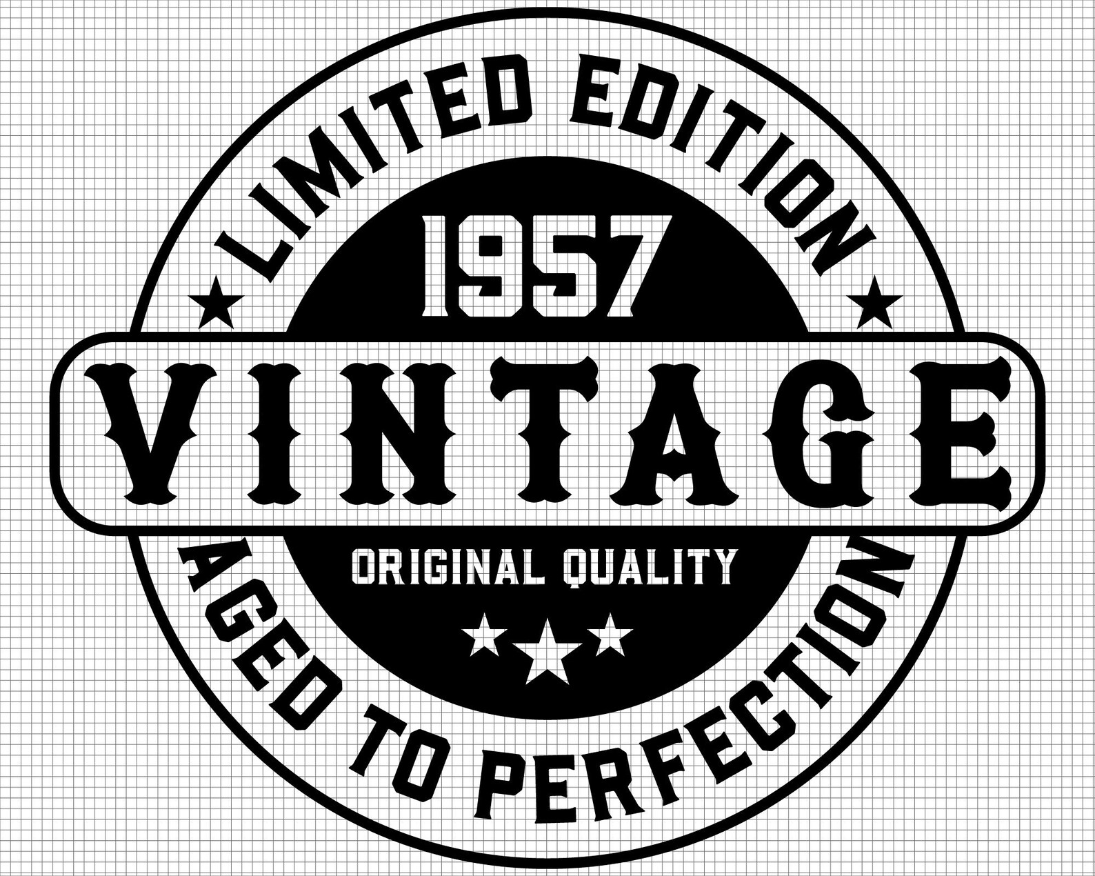 65th Birthday Svg, Aged to Perfection Svg, Digital Download, Vintage ...