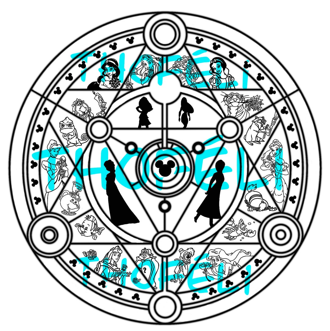 Aztec Calendar of Princesses PNG Digital Download - Etsy