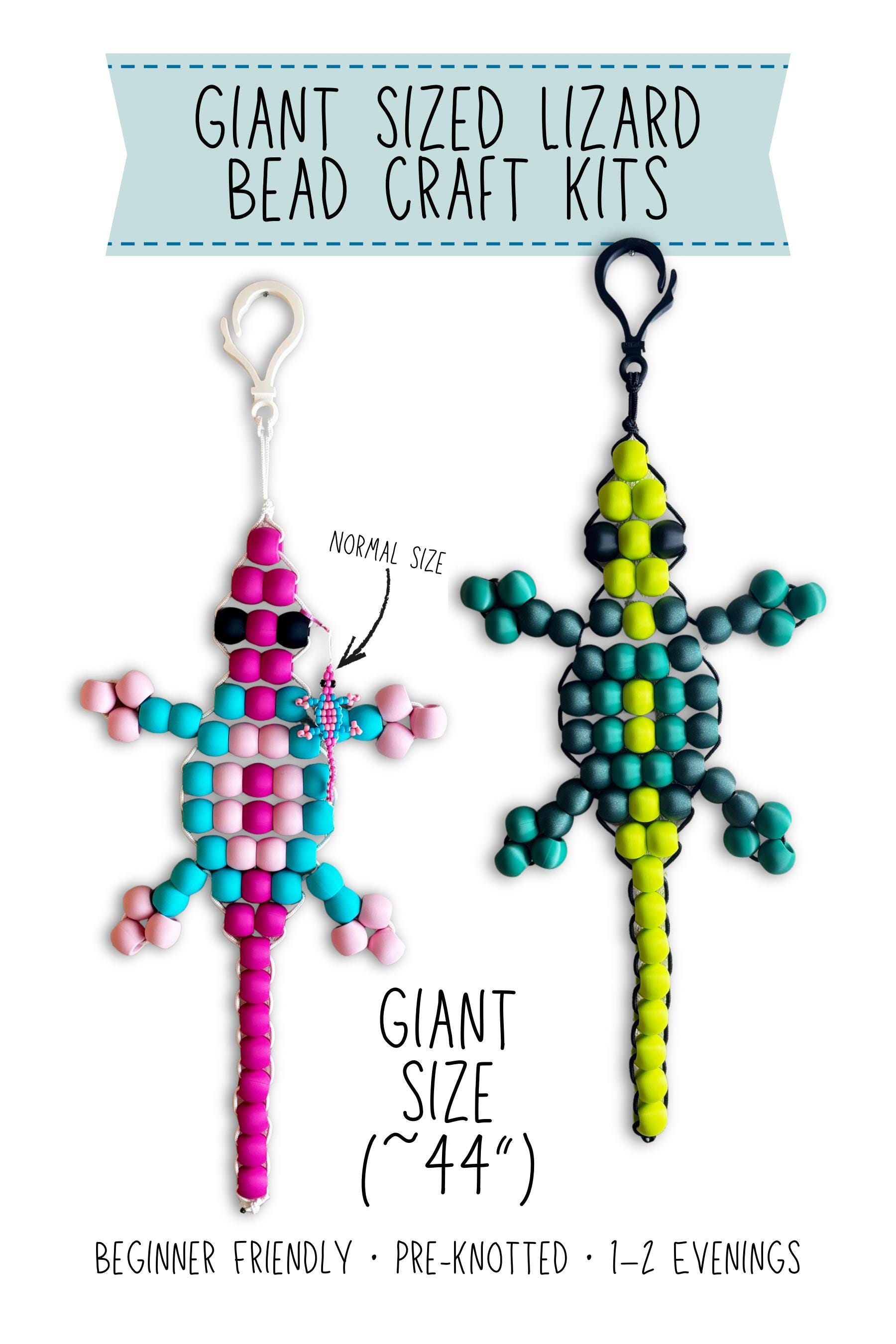 Giant Bead Kits - Lizard / Gecko – DIY Craft Kits by Make Pretty Shhh ...
