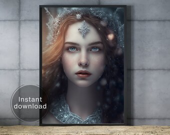 Winter Queen Print - Etsy