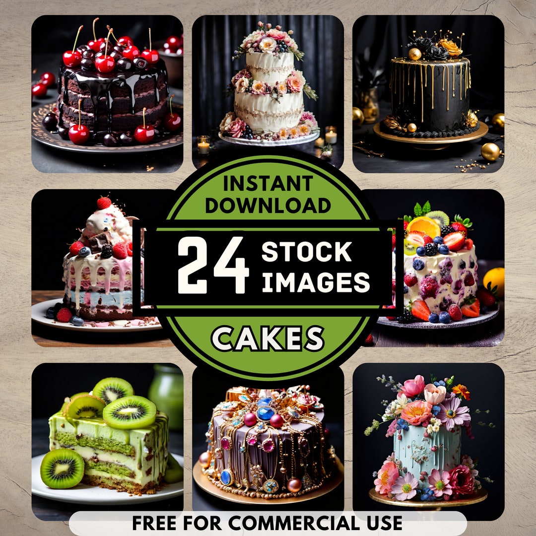 Chocolate Cake Printable, Cake Photo Print, Dessert Printable Art ...