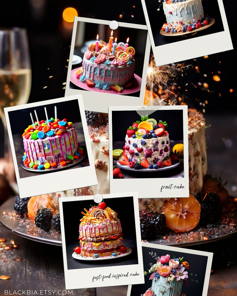 Chocolate Cake Printable, Cake Photo Print, Dessert Printable Art ...
