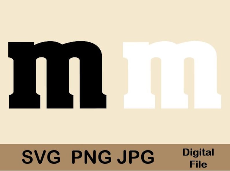 Lowercase Letter M Silhouette SVG Png Jpg Cricut Silhouette - Etsy