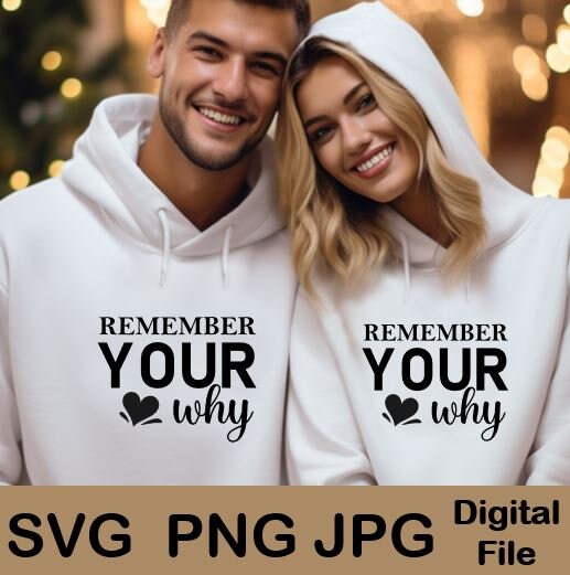 Remember Your Why SVG PNG JPG, Inspirational Quotes, Motivation Shirt ...