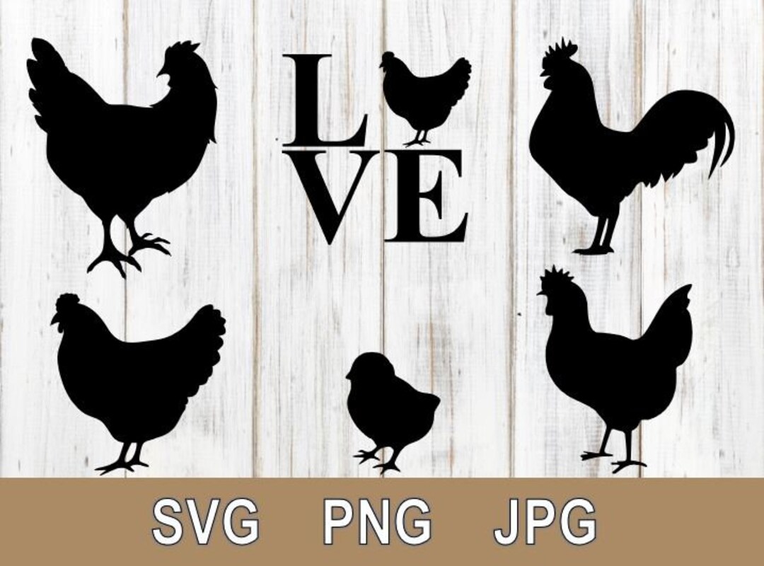 Chicken Svg Bundle, Hen Svg, Rooster Svg, Chicken Funny, Love Chickens ...