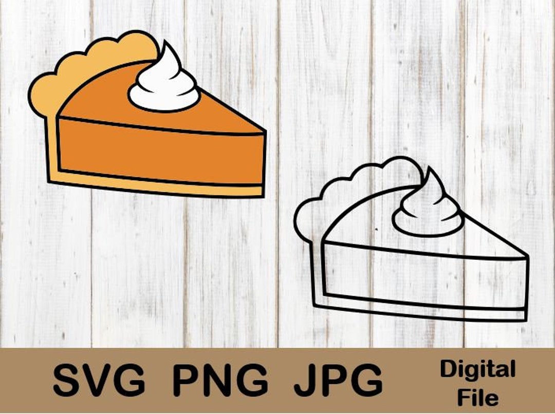 Pumpkin Pie SVG, Instant Digital Download, Jpg Png, Pumpkin ...