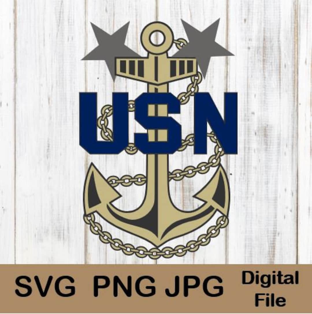 Navy Anchor, US Navy Anchor, USN Anchor, Jpg Png Svg, Digital Files, US ...