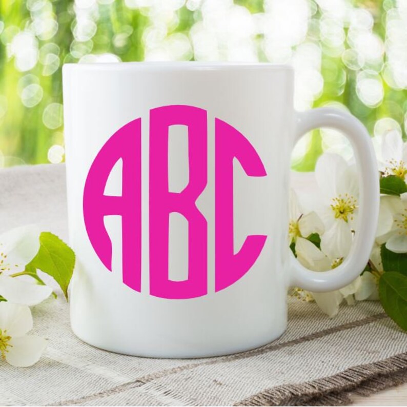 Circle Monogram Font SVG for Cricut and Silhouette - Etsy