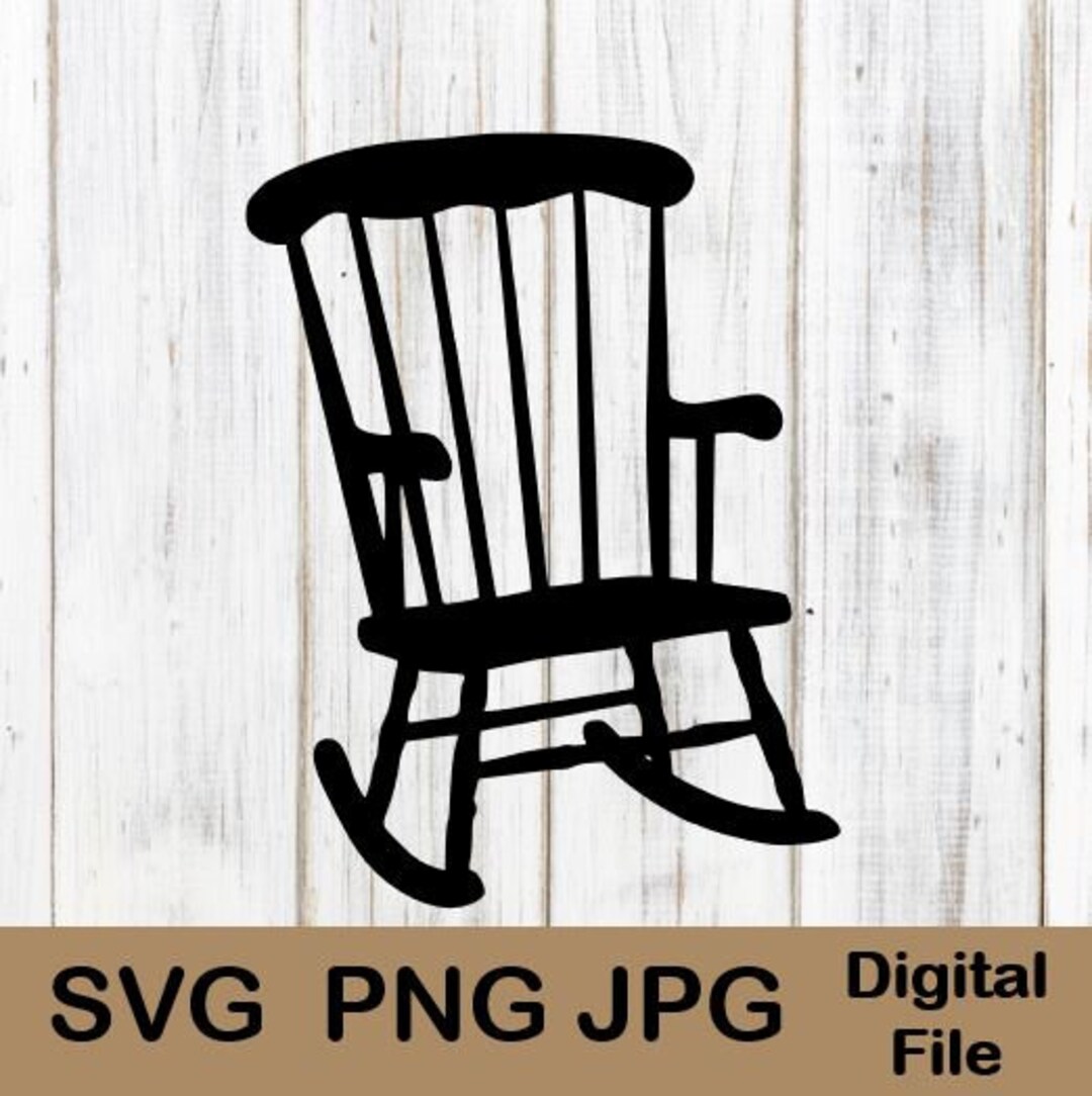 Rocking Chair SVG, Silhouette Cricut, Cut File, Farmer, Digitial ...