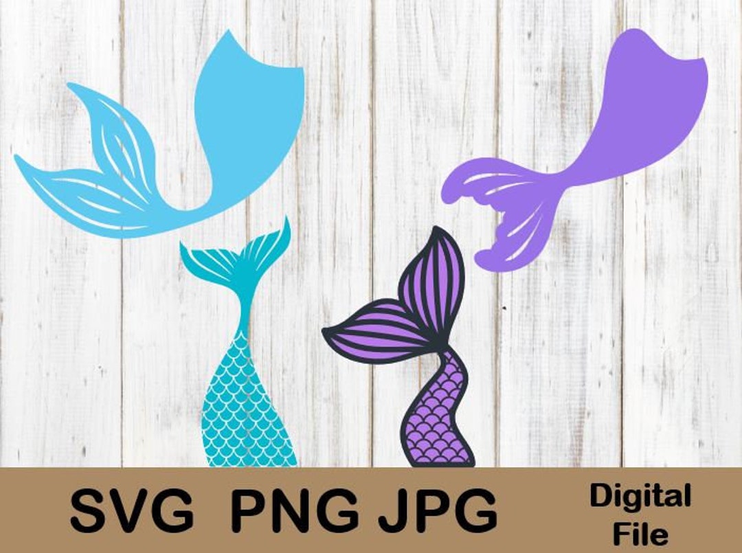 Mermaid SVG Bundle, Mermaid Tails, Cute Mermaid, Mermaid Clipart, Sea ...