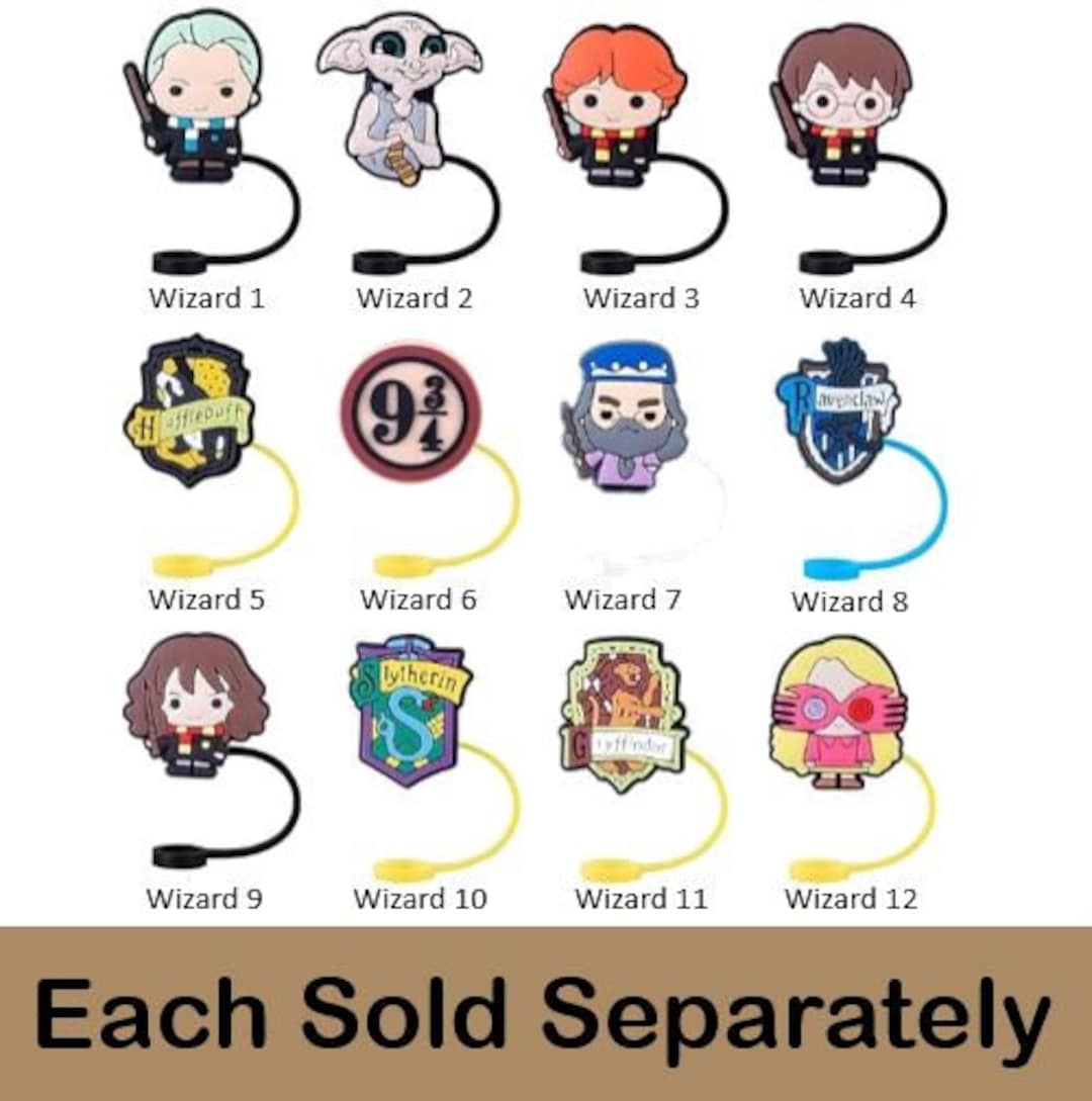 Straw Topper, Wizard Straw Topper, Magical School, Character Straw ...