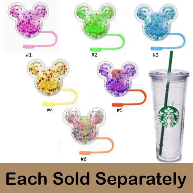 Mickey Mouse Straw Topper - Etsy