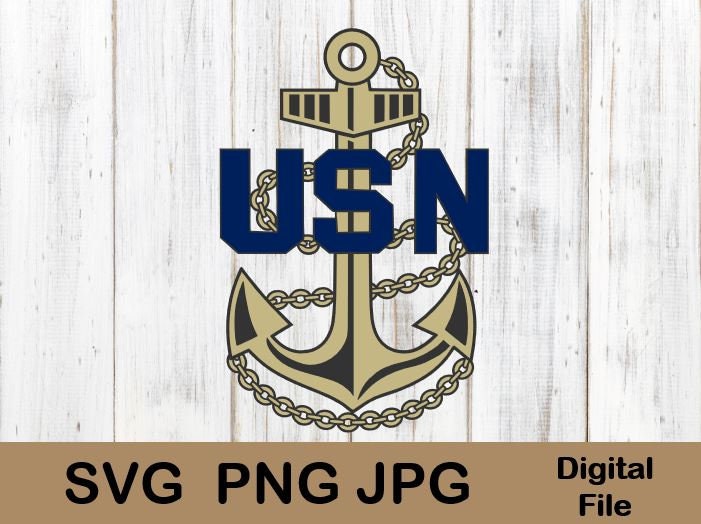 Navy Anchor US Navy Anchor USN Anchor Jpg Png Svg Digital - Etsy