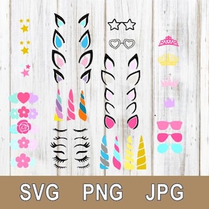 Unicorn Bundle SVG, Unicorn Clipart, Girl Birthday, Unicorn, Magical ...