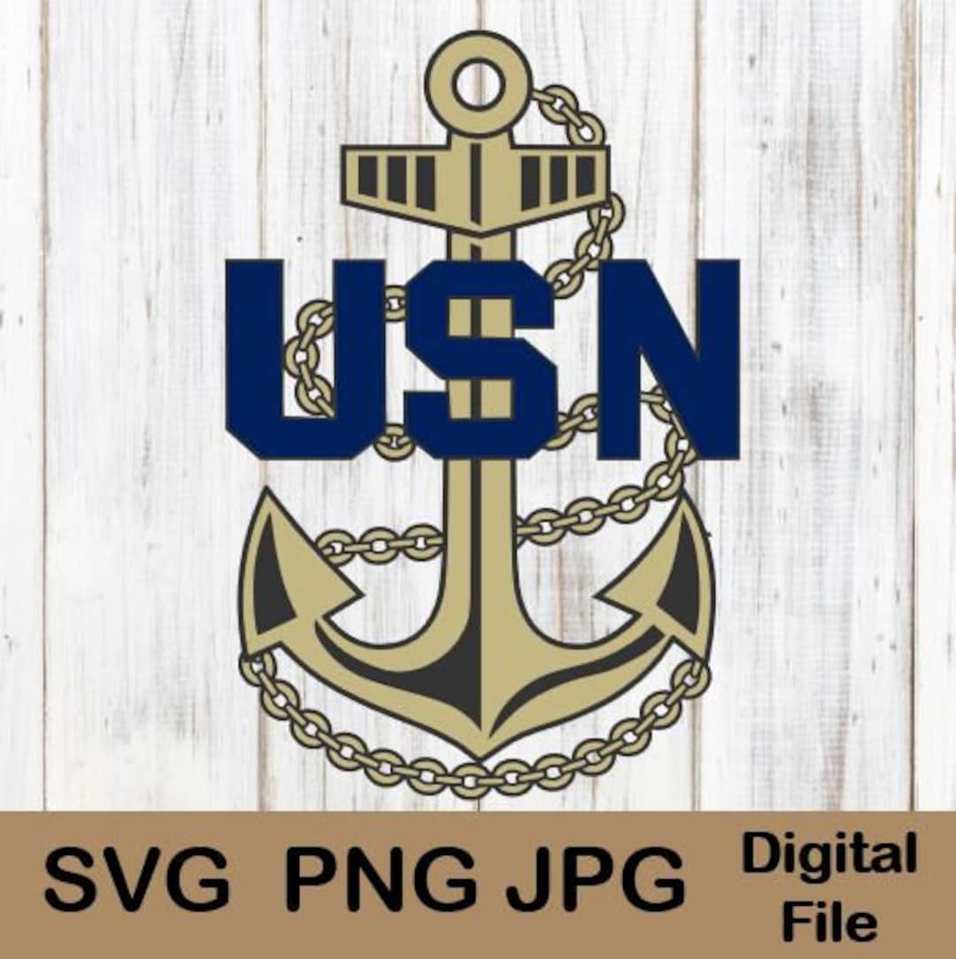 Navy Anchor, US Navy Anchor, USN Anchor, Jpg Png Svg, Digital Files, US ...