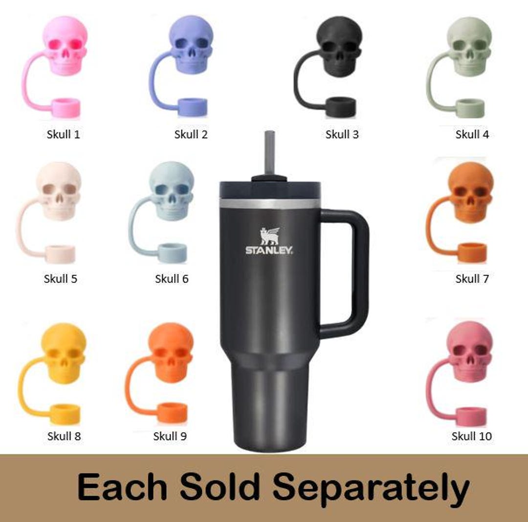 Straw Tumbler, Skeleton Straw Cover, BPA FREE, Birthday Gifts ...