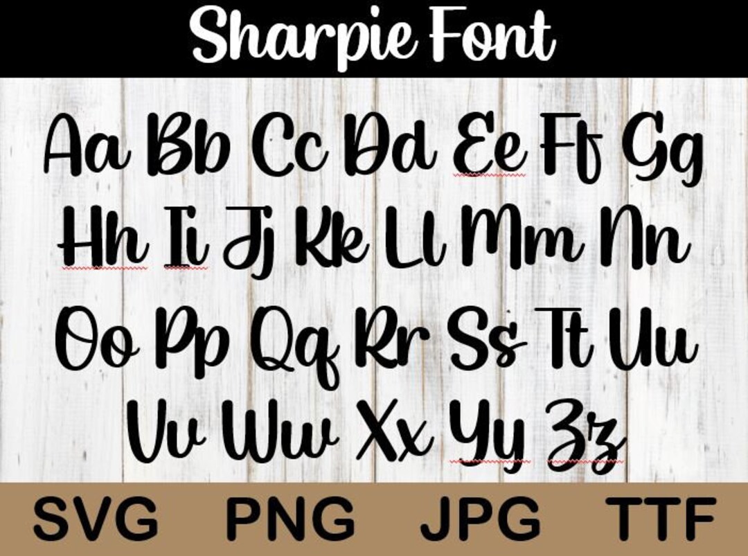 Sharpie Font Sharpie Pen Font Handwritten Font Stylish - Etsy