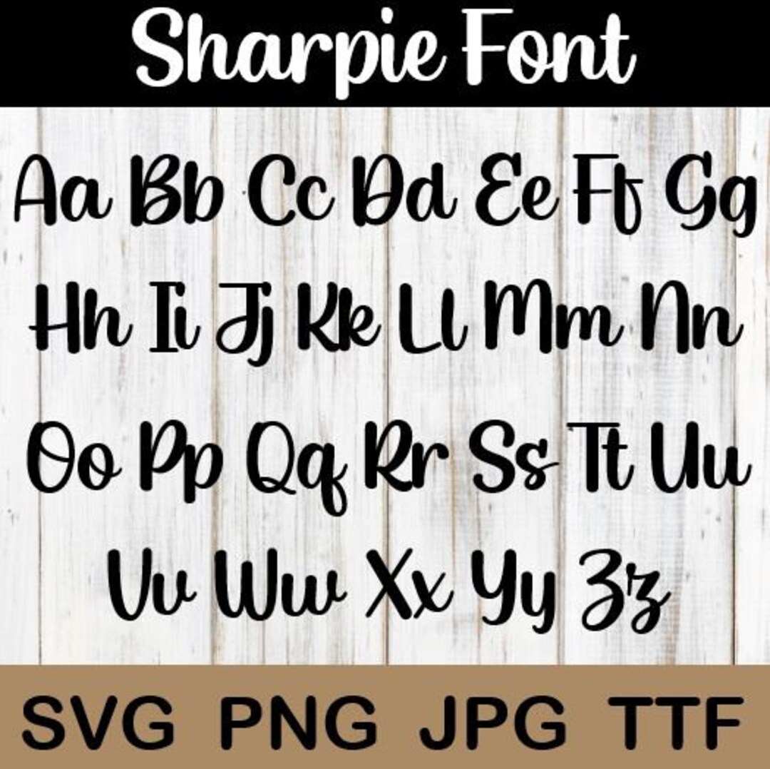 Sharpie Font, Sharpie Pen Font, Handwritten Font, Stylish Font ...