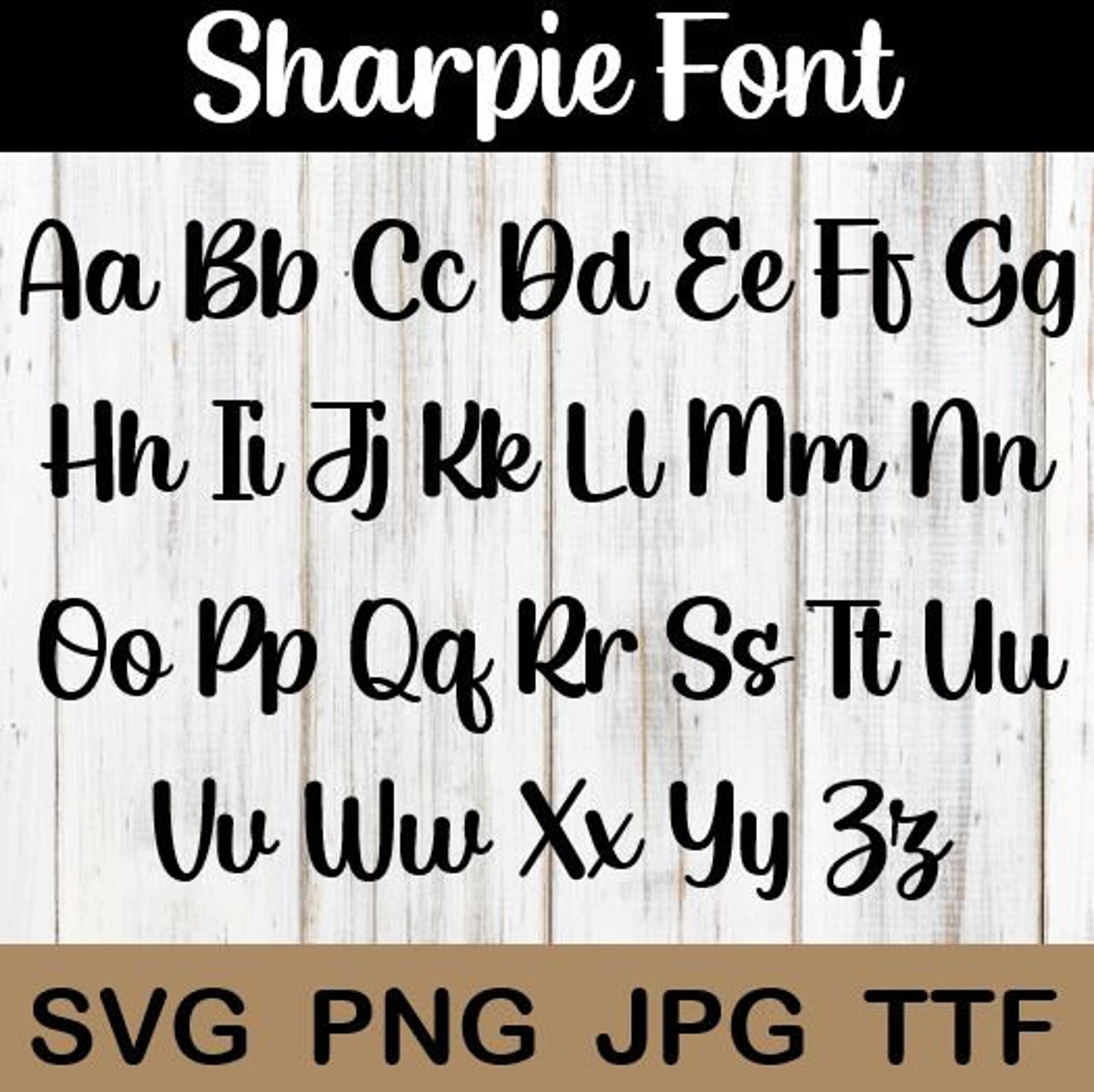 Sharpie Font, Sharpie Pen Font, Handwritten Font, Stylish Font ...