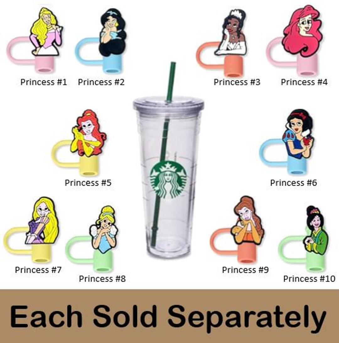 Princess Straw Topper, Mermaid Gift, Tumbler Accessories, Family ...