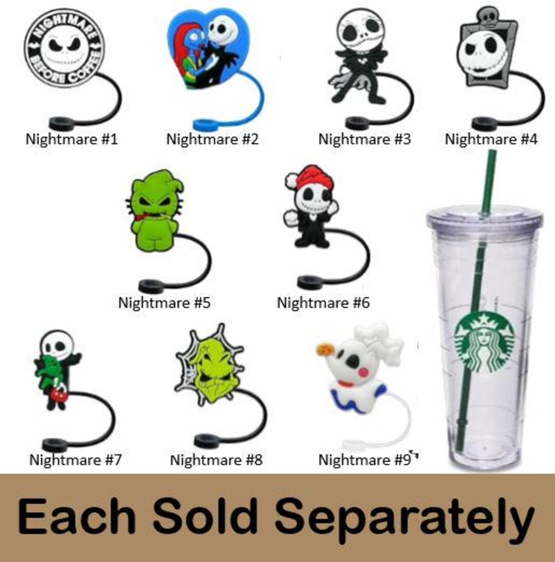 Straw Topper, Scary Straw Topper, Halloween Straw Topper, Straw ...