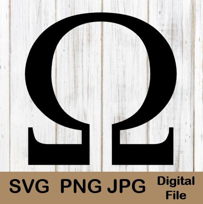Omega Svg, Sign Svg, Education, Instant Download, Cricut Silhouette ...