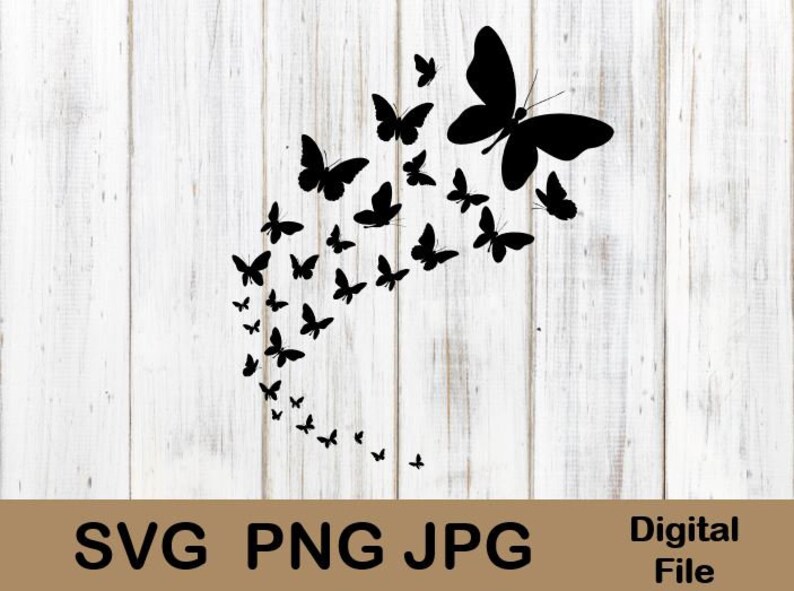 Butterfly SVG Butterfly SVG File Butterfly Cluster SVG - Etsy