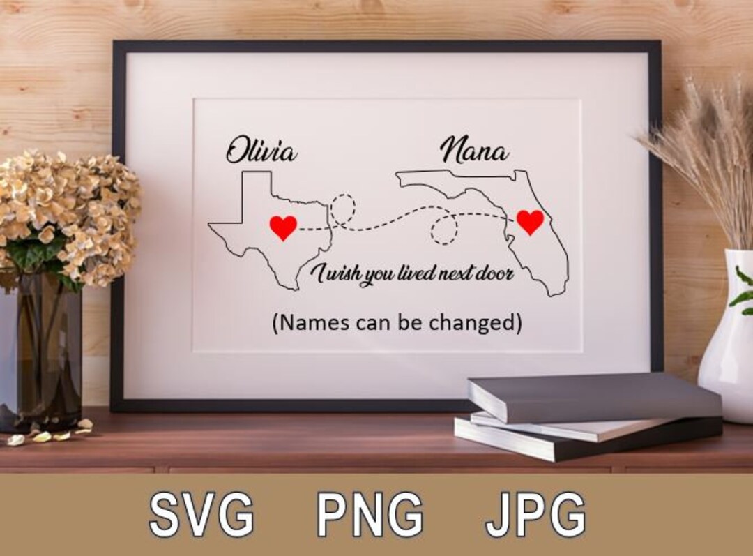 Grandma's Travel Print, Nanna Sign, Gift for Grandma, Personalized ...