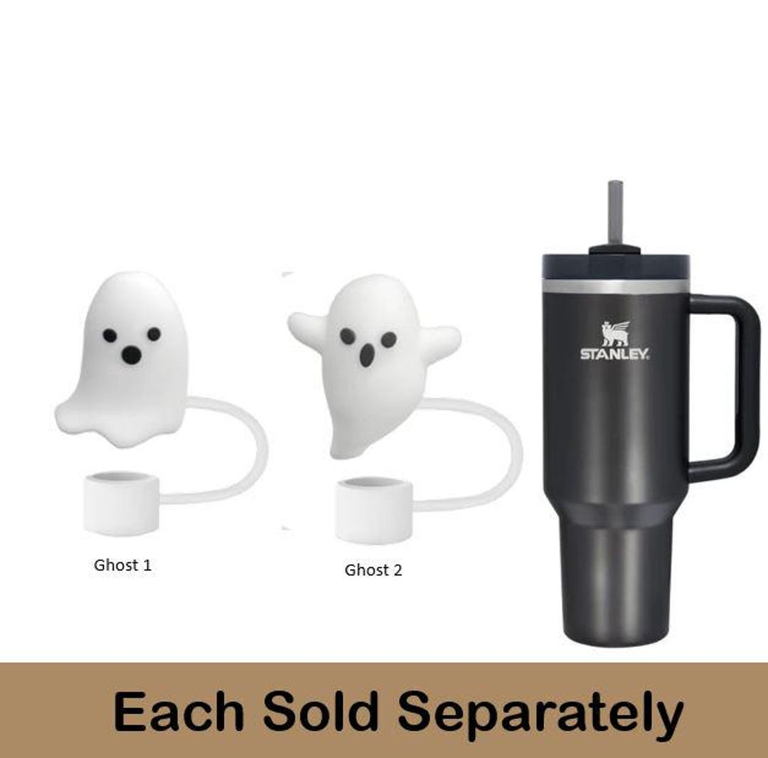 Ghost Straw Topper, White Ghost Cover, Halloween Accessories, 20 Oz ...