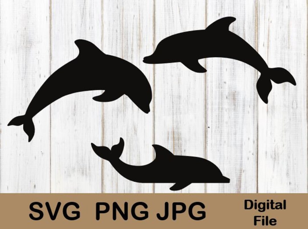 Dolphin SVG, Ocean SVG, Fish SVG, Digital Download, Cut File ...