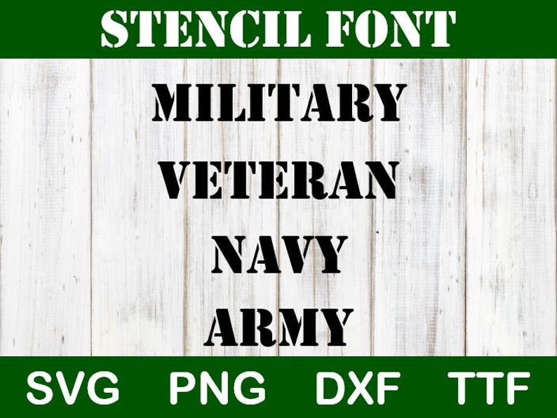 Stencil Font SVG, Stencil Alphabet, Army Navy Font, School Font, Poster ...