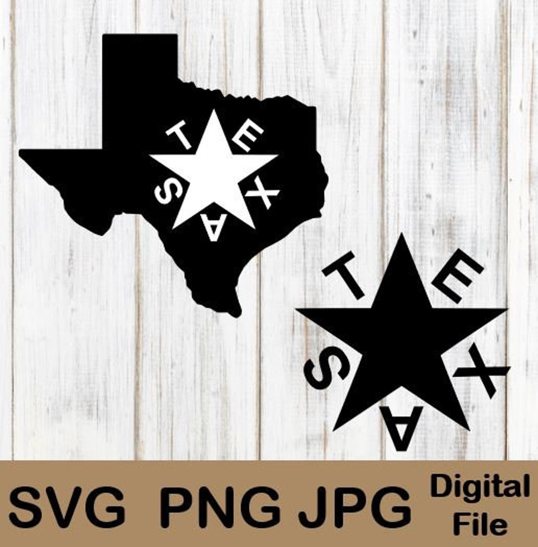 Texas Map SVG Files, Texas, Texas Outline, Texas Home SVG, Texas State ...