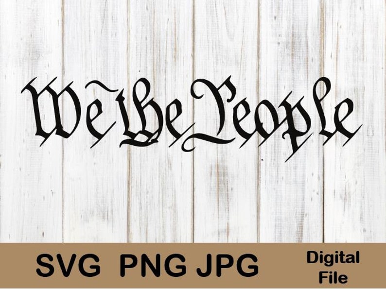 We the People SVG United States Constitution SVG Vector - Etsy