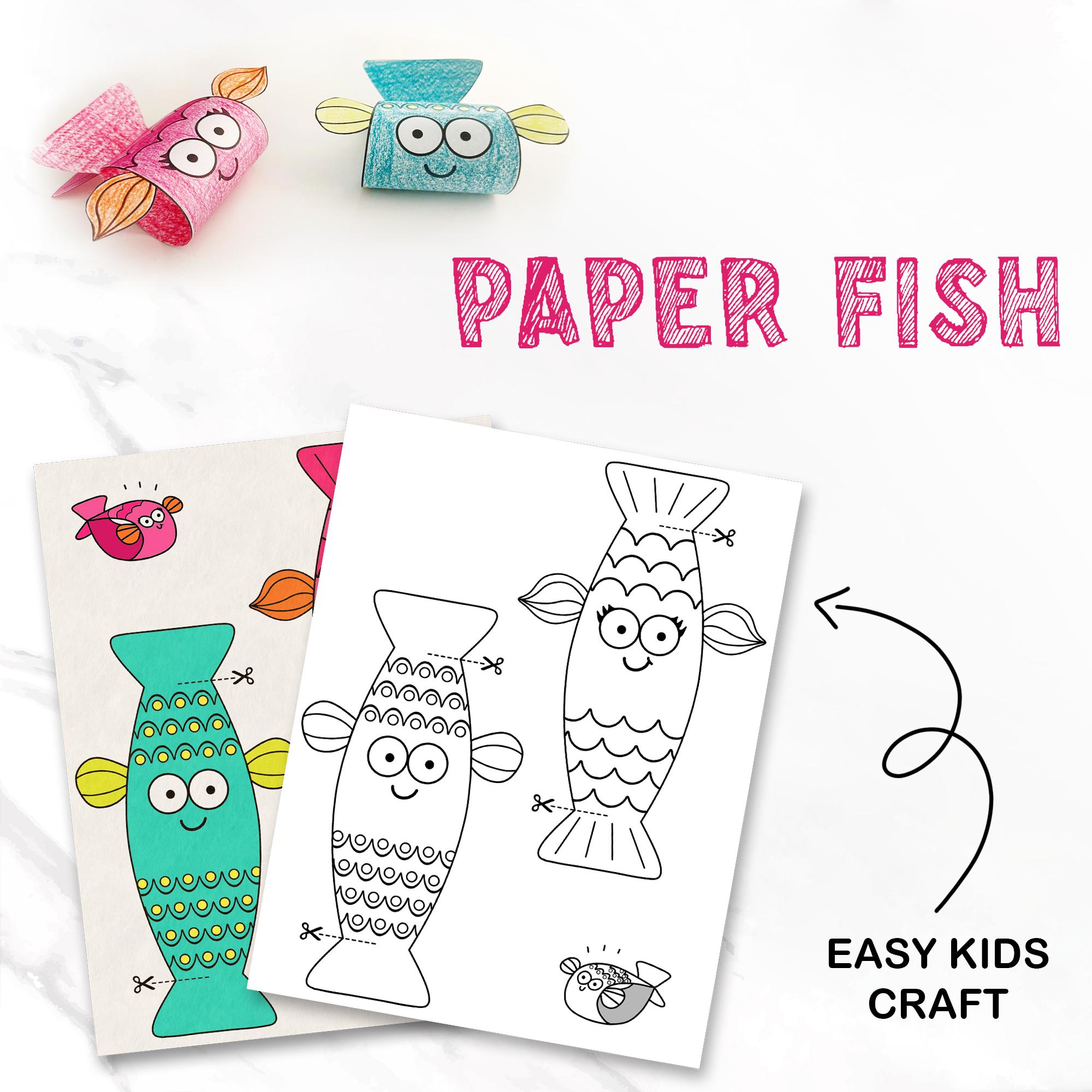 DOWNLOAD Kids Printable Activity, Printable Fish Kids Craft,christmas ...