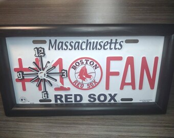 Boston Red Sox Clock - Etsy