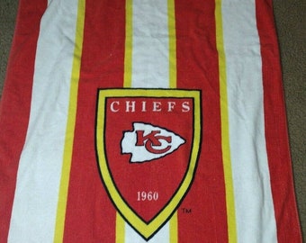 Kc Chiefs Bath Towel - Etsy