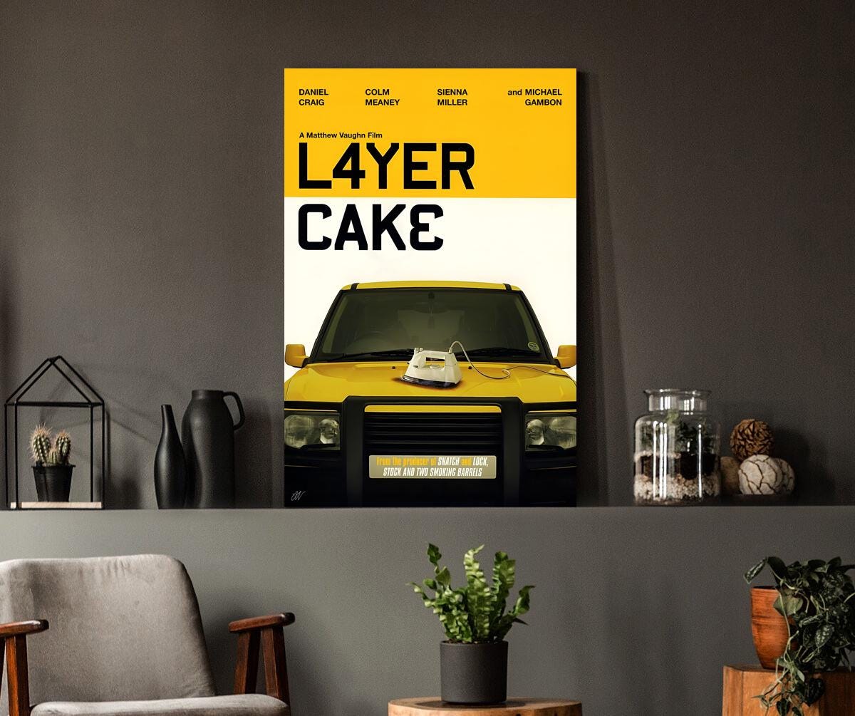 Original Layer Cake Movie Poster Box Canvas 30" X 20" X 1.5" - Etsy UK