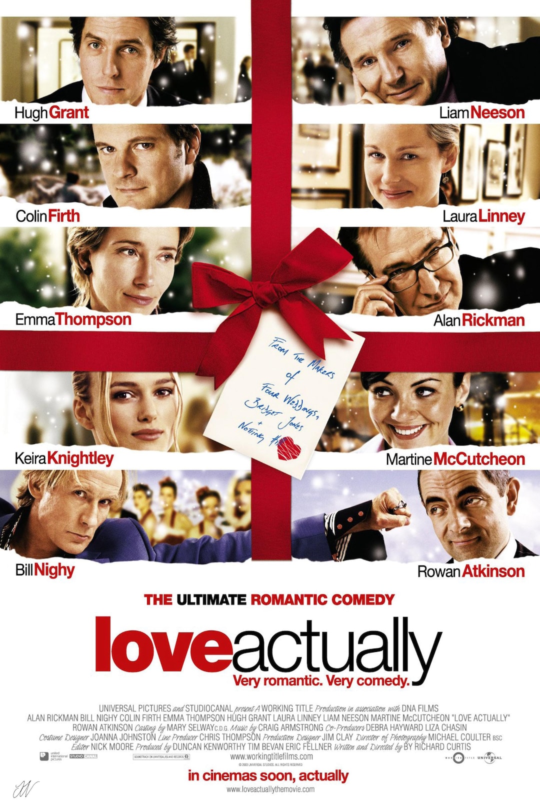 Original Love Actually Movie Poster Box Canvas 30" X 20" X 1.5" - Etsy