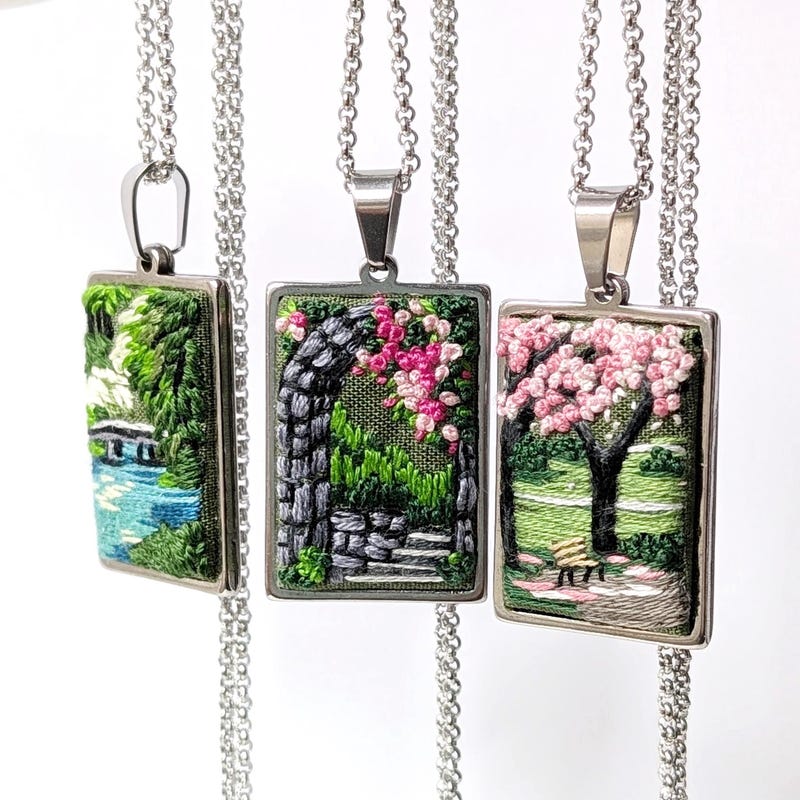 Cherry Tree Necklace - Etsy